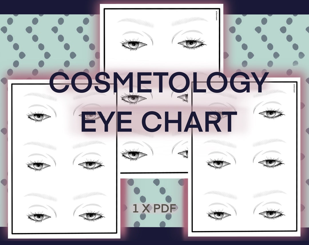 Blank Eyeshadow Eye Chart | Cosmetology Practice (PDF Pattern) - Etsy