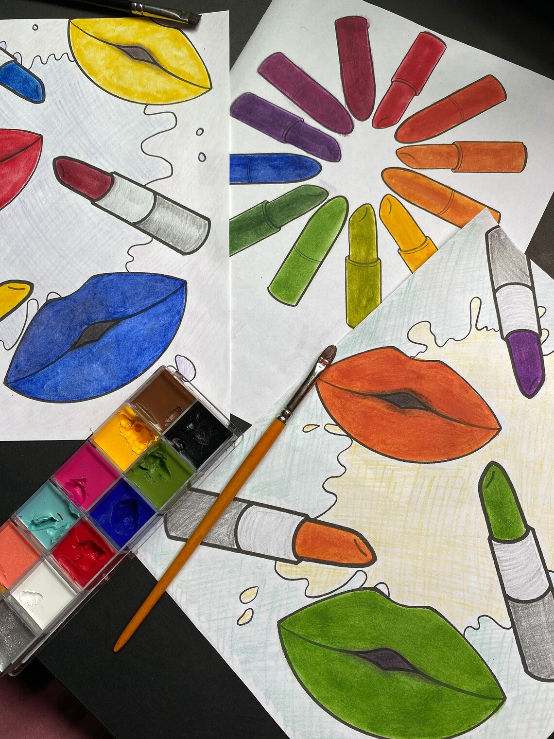 Makeup Artist | COLOR THEORY WORKSHEET Pack | Coloring Page ...