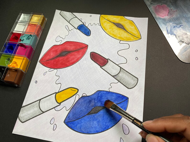 Makeup Artist | COLOR THEORY WORKSHEET Pack | Coloring Page ...