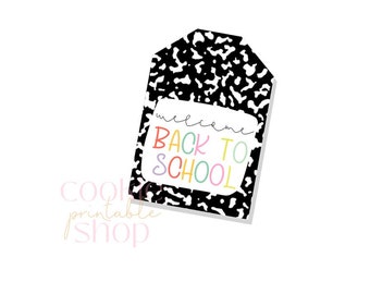 Welcome Back to School PRINTABLE TAG Digital Download - Etsy