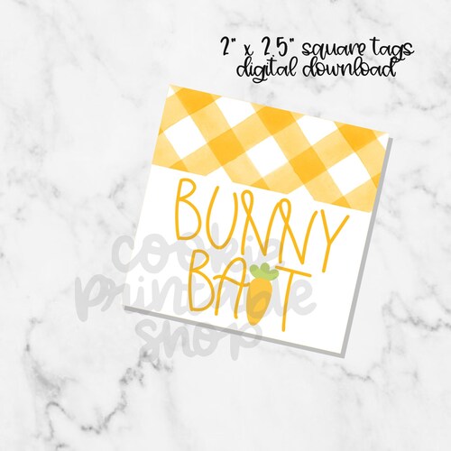 Bunny Bait Easter Tags. Instant Digital Download - Etsy