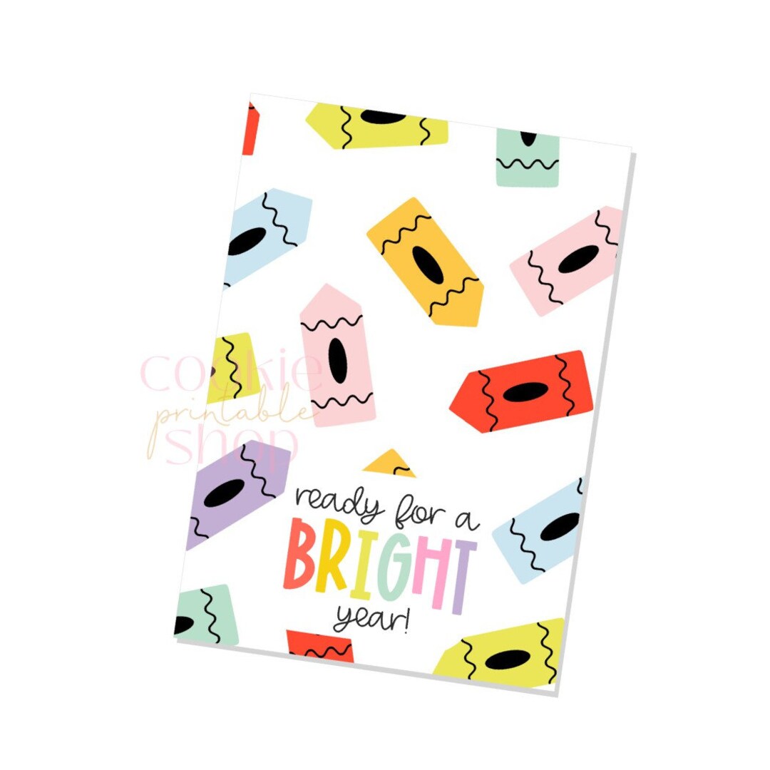 Ready for a Bright Year PRINTABLE COOKIE CARD Digital Download - Etsy