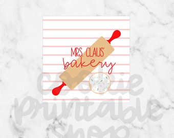 Mrs Claus Bakery Printable - Etsy