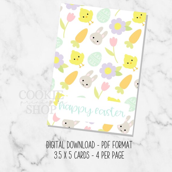 Stickers, Labels & Tags Paper & Party Supplies Easter Instant Download ...