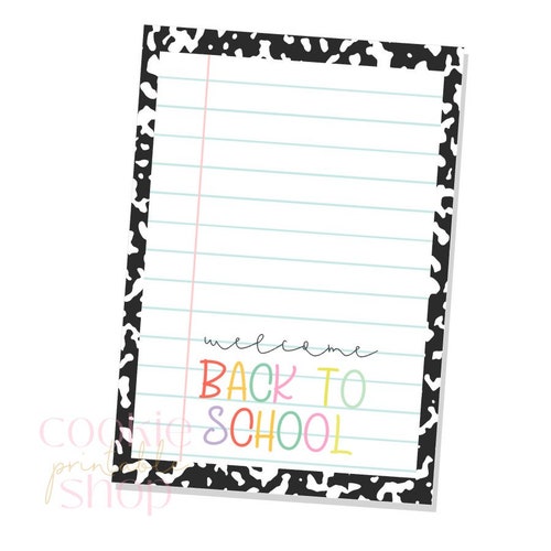Back to School Cookie Card - Etsy