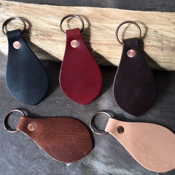 Leather Key Chain - Etsy