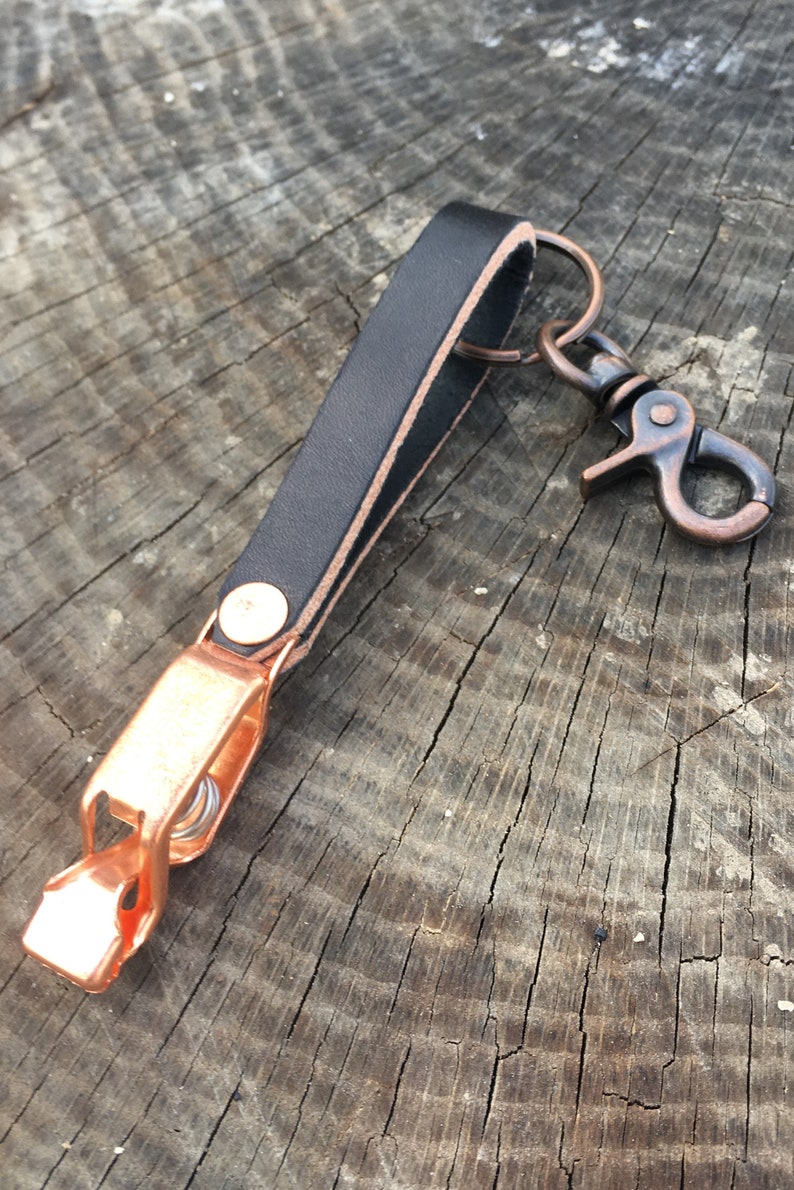 Leather Work Glove Clip: Copper Clamp, Belt Loop & Key Chain - Etsy