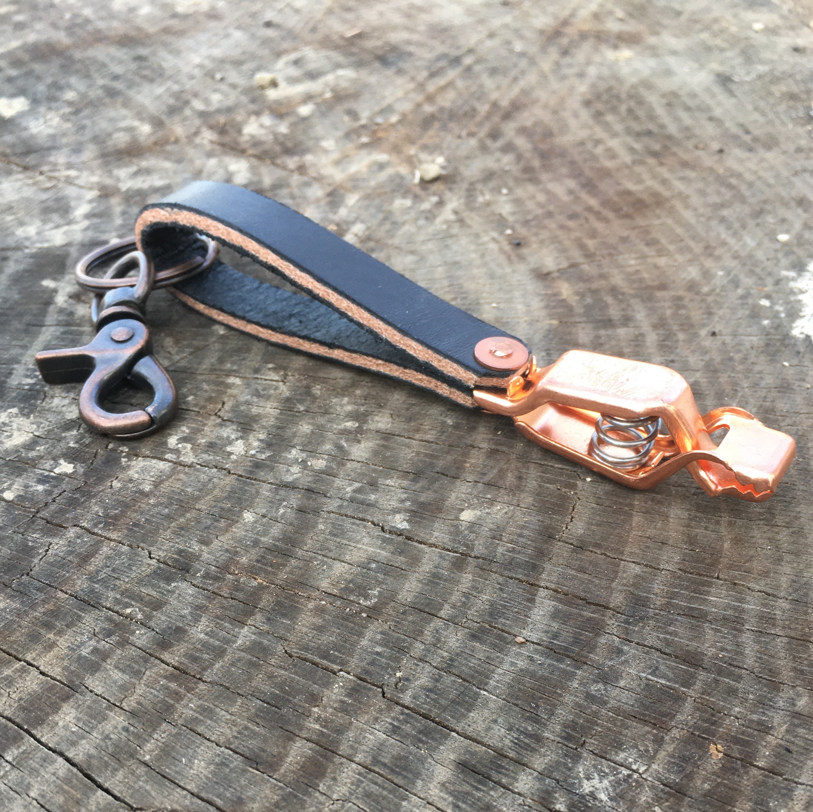 Leather Work Glove Clip: Copper Clamp, Belt Loop & Key Chain - Etsy