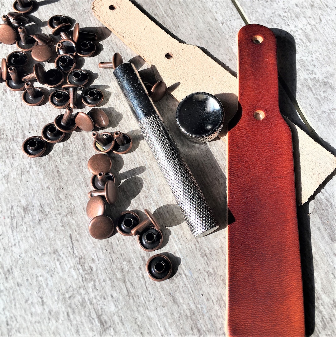 Concave Rivet Setter and Anvil: Leather Craft Tool - Etsy