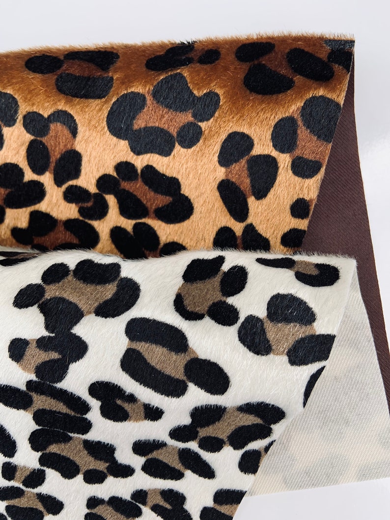 Faux Leather Sheets Cheetah Print Fur Fabric Animal Print - Etsy