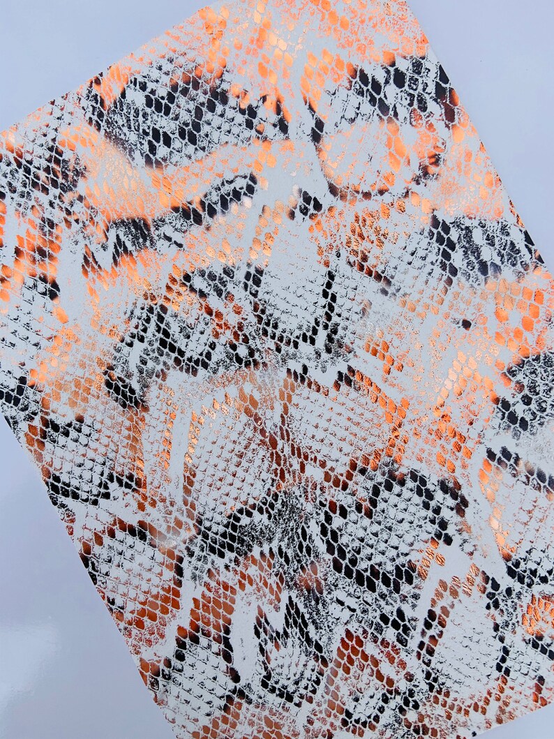 Faux Leather Sheets Snake Print DIY Hair Bows Snake Faux - Etsy