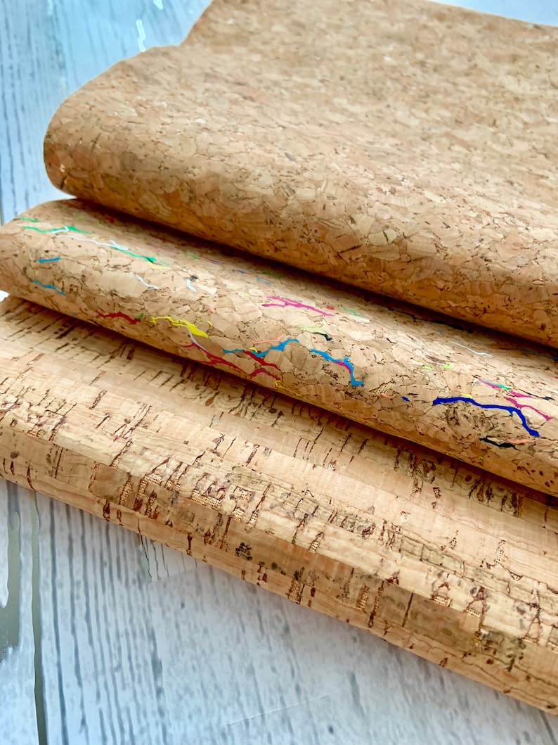 Cork Fabric Sheets. Cork Fabric. Natural Cork Sheets, Earring Craft ...