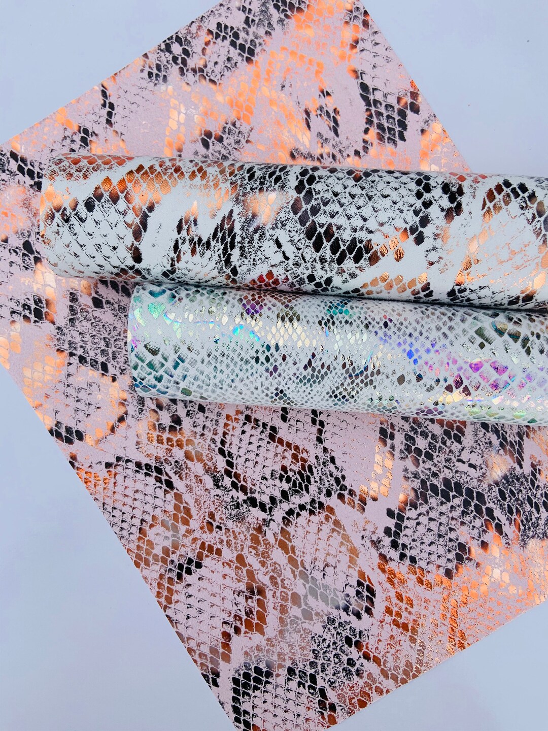 Faux Leather Sheets, Snake Print, DIY Hair Bows, Snake Faux Leather ...