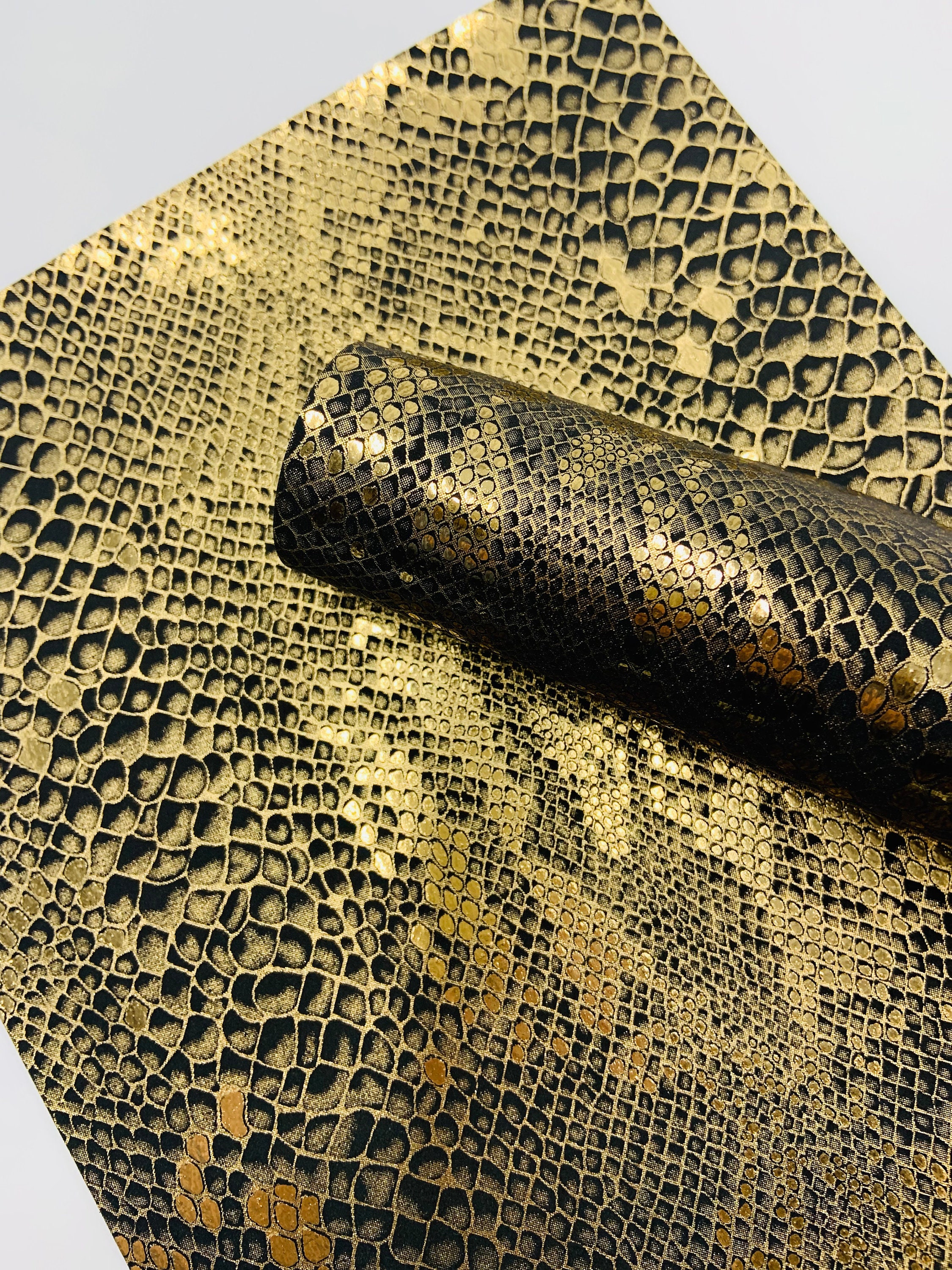 Snake Faux Leather Sheet Snake Print Faux Leather Sheets - Etsy