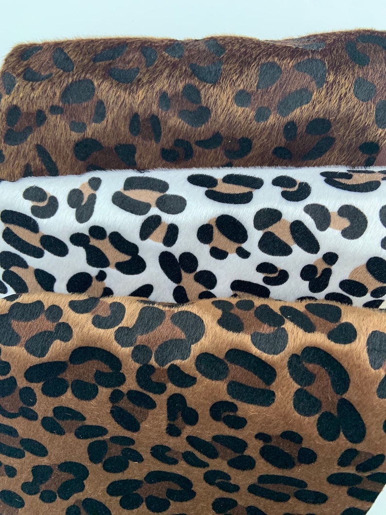 Faux Leather Sheets Cheetah Print Fur Fabric Animal Print - Etsy