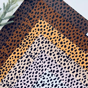 Faux Leather Sheets, Cheetah Print, Leopard, Cheetah Faux Leather, DIY ...