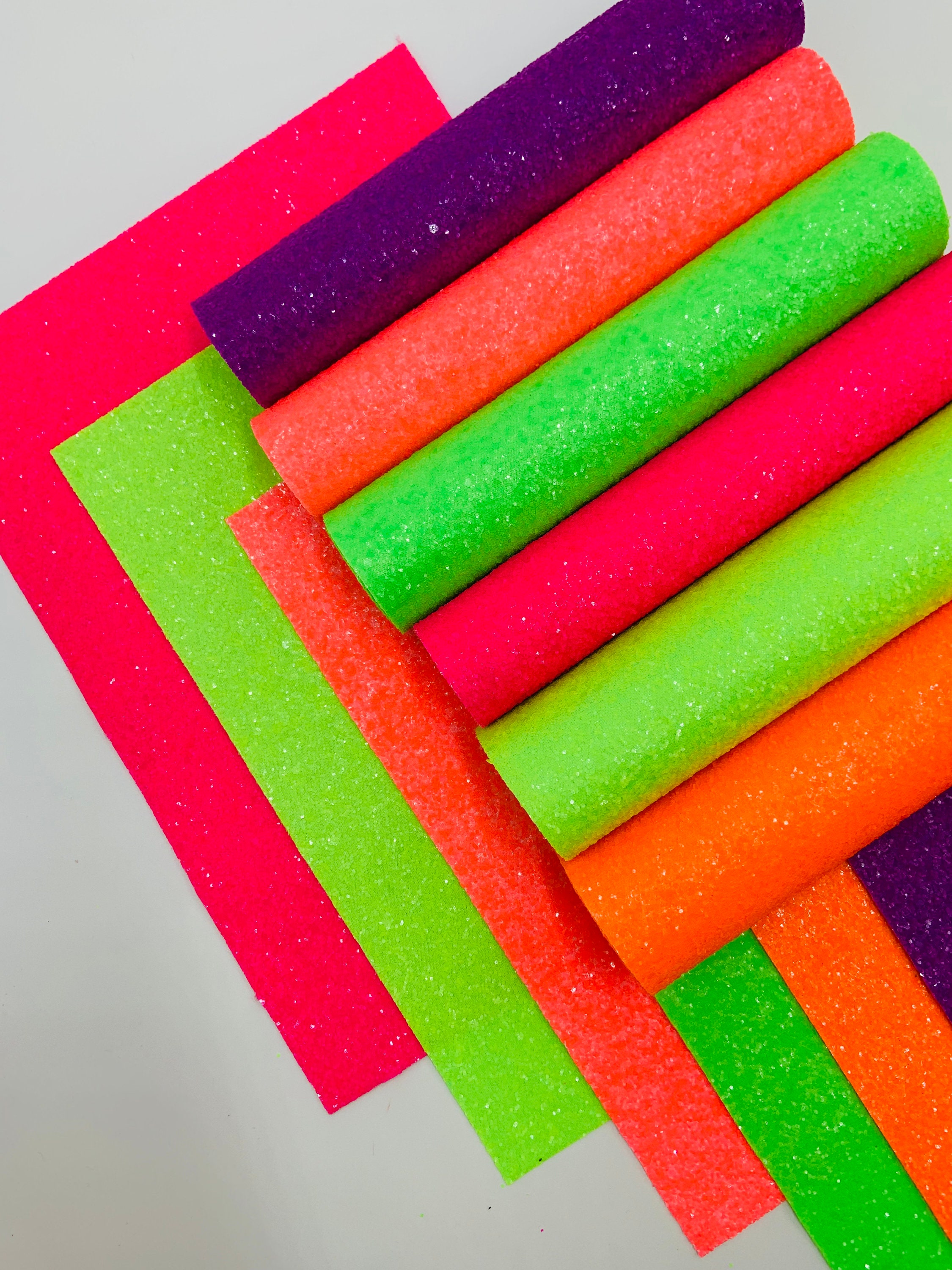 Glitter Sheets Canvas Sheets Neon Sheets DIY Hairbows - Etsy