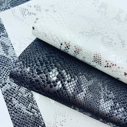 Snake Faux Leather Snake Print DIY Hairbows Leather - Etsy