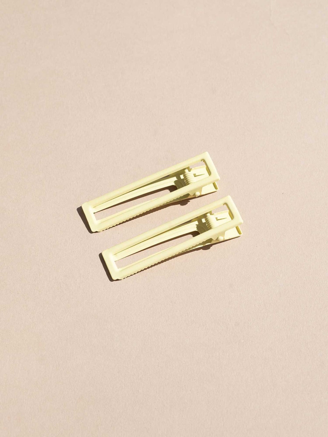 Lu Lu - Butter Yellow Hair Clips - Etsy