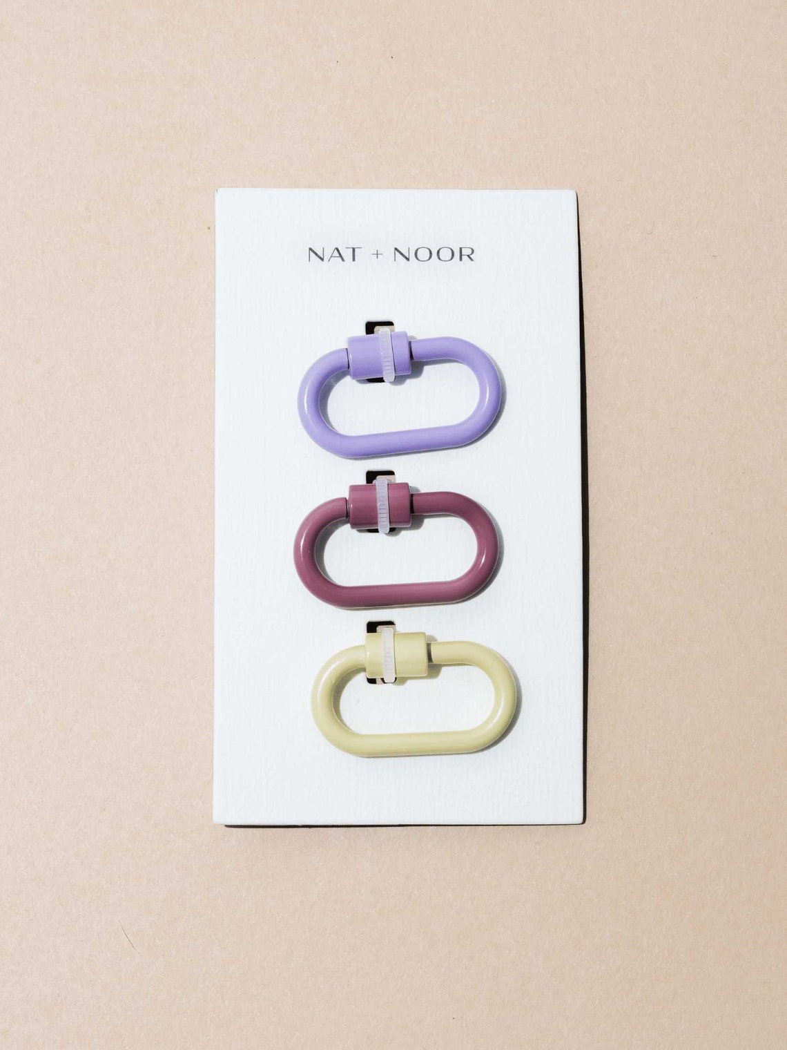 Mini Lock Keychain Set in Petals Cream, Lavender, Rose - Etsy