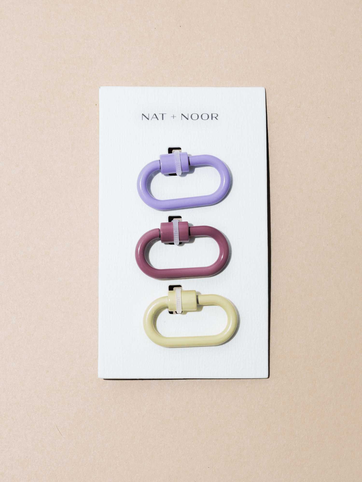Mini Lock Keychain Set in Petals Cream, Lavender, Rose - Etsy