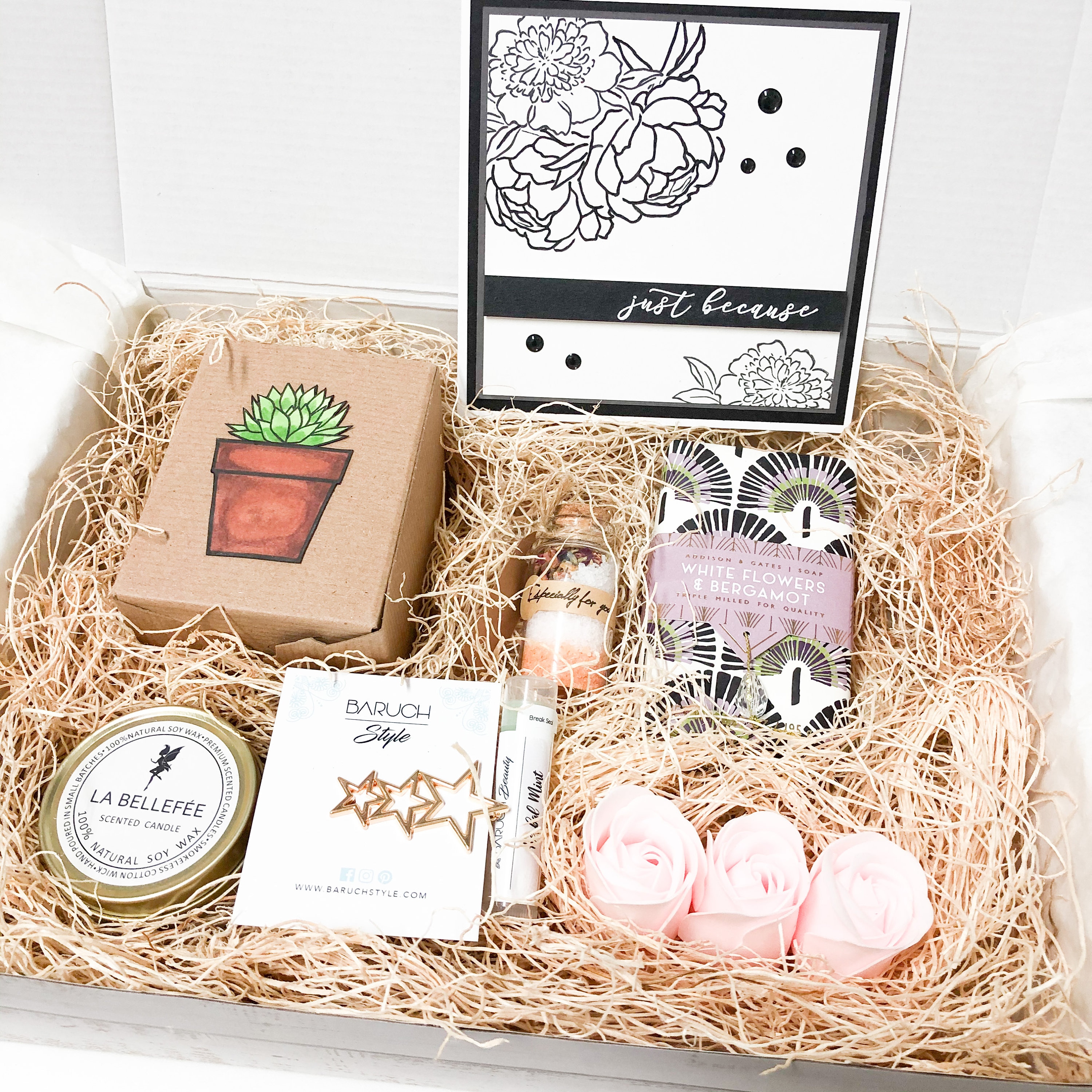 Spa Gift Box Birthday Gift Box Women Gift Basket Personalized Gift ...