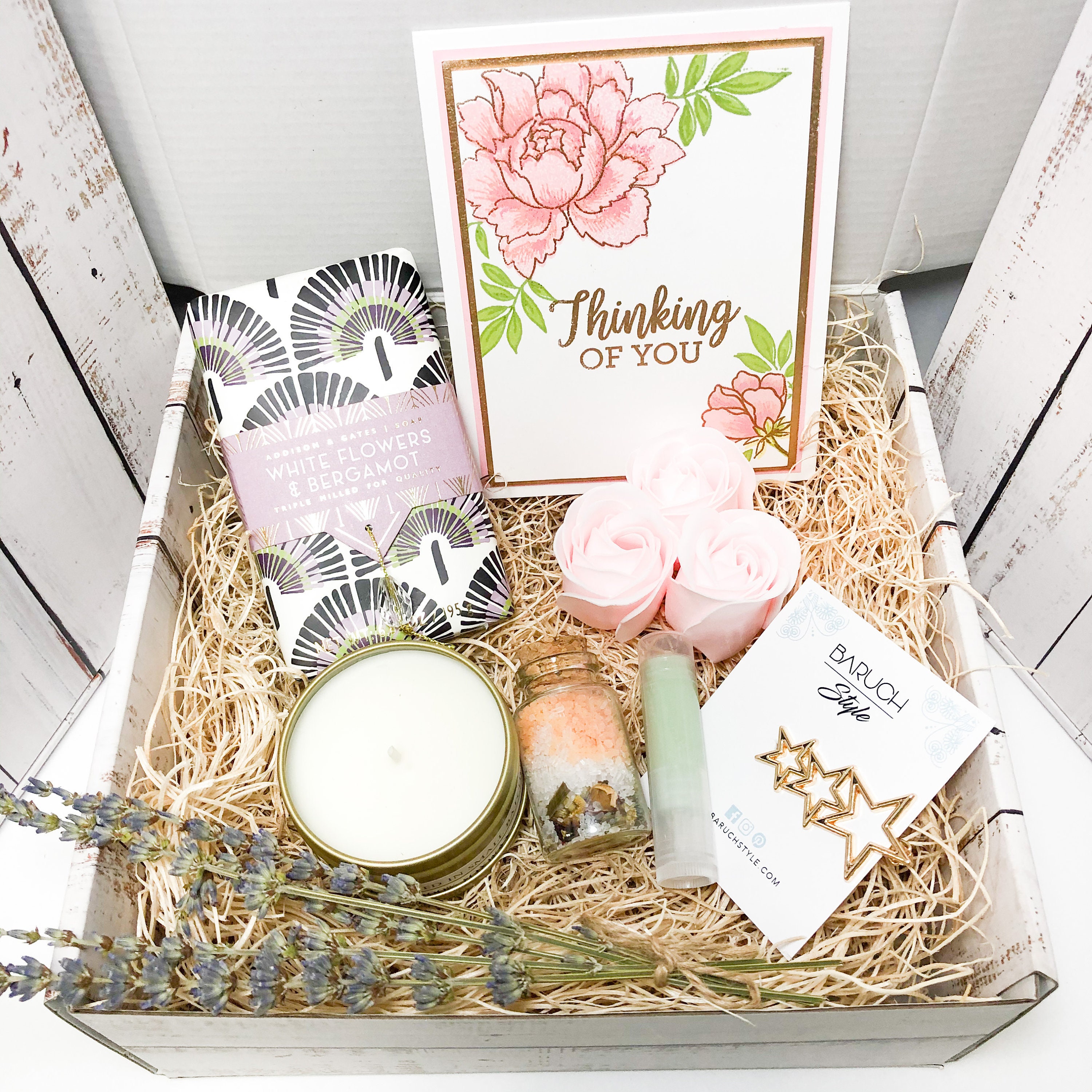 Spa Gift Box Birthday Gift Box Women Gift Basket Personalized Gift ...