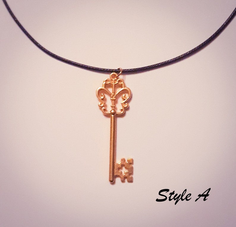 Gold Antique Skeleton Key Necklaces-ritual Key Charm-metaphysical ...