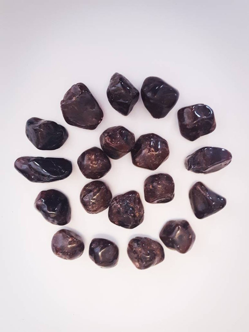 Raw Red Garnet Tumbled Stones-polished Crystals-raw Almandine Garnet ...