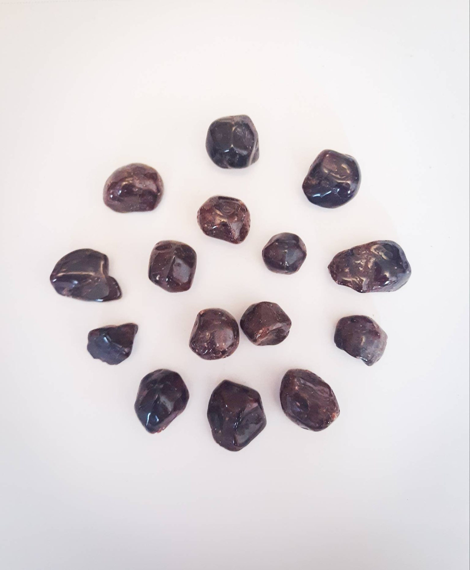 Raw Red Garnet Tumbled Stones-polished Crystals-raw Almandine Garnet ...