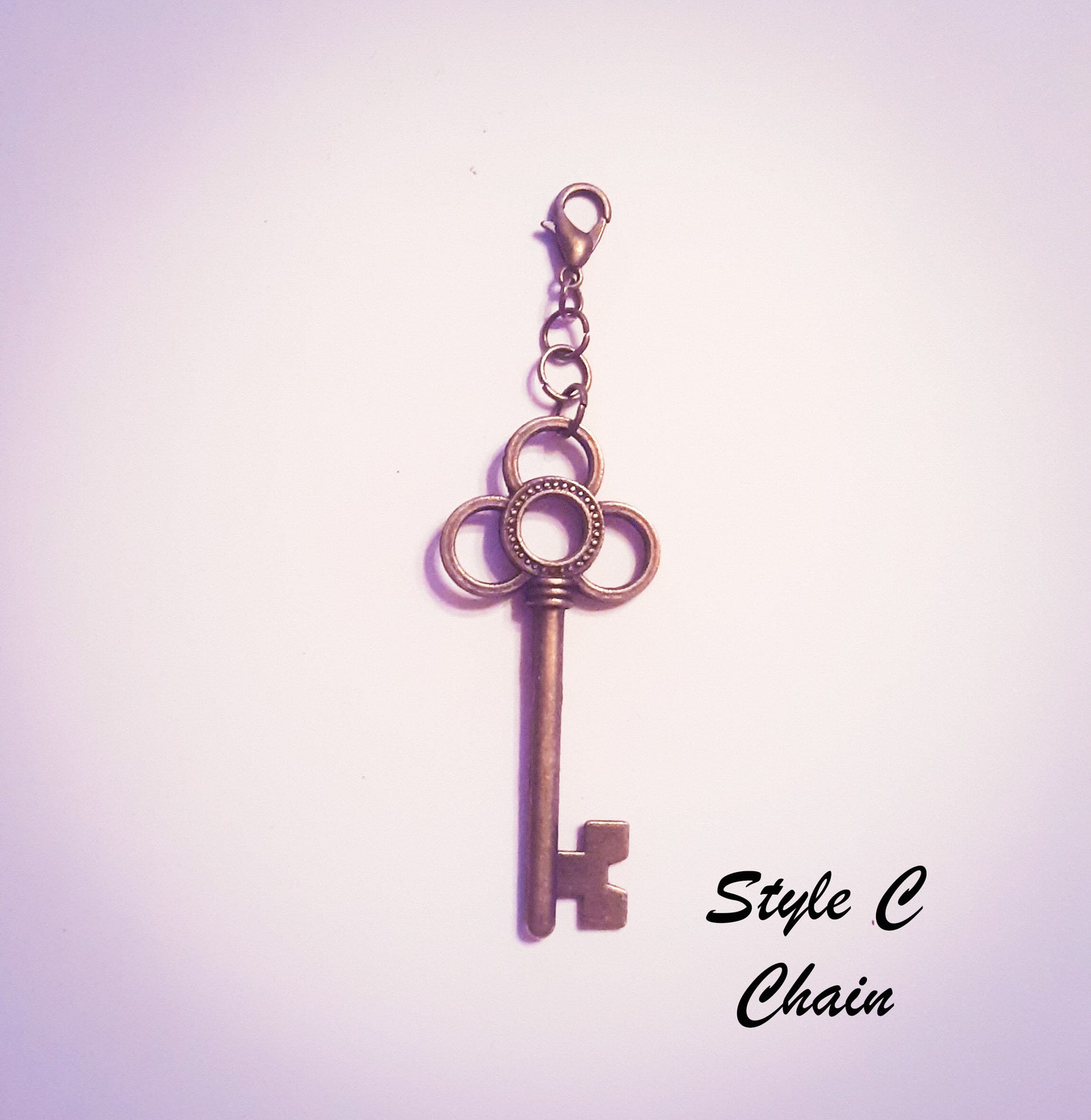 Bronze Antique Skeleton Key Charm Keychains-bronze Colored - Etsy