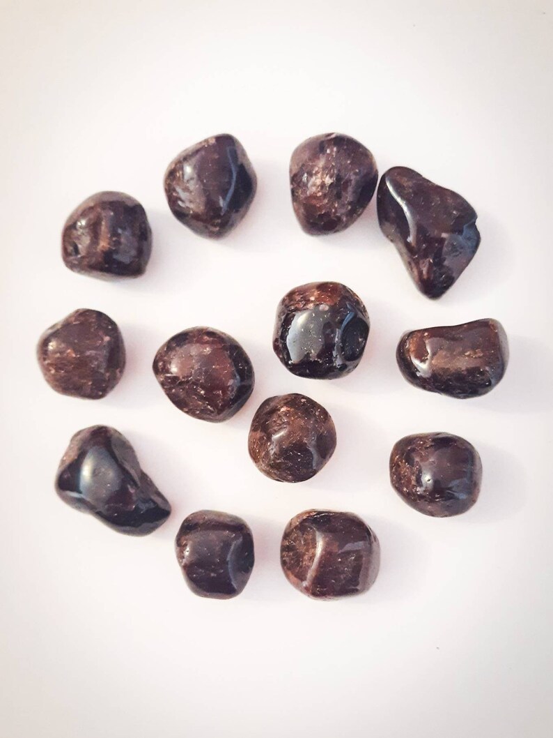 Raw Red Garnet Tumbled Stones-polished Crystals-raw Almandine Garnet ...