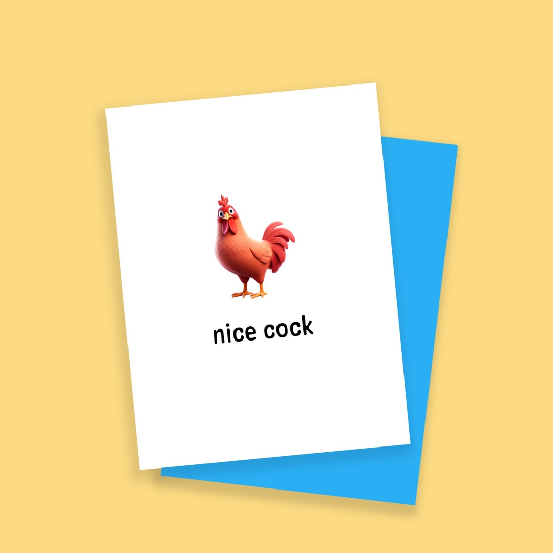 Funny Valentines Day Card for Him: Rude Chicken Card - Etsy UK
