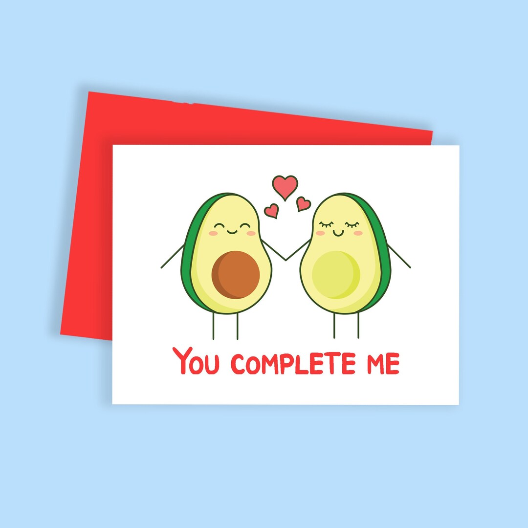 You Complete Me, Funny Boyfriend Card, Card for Her, Card for ...