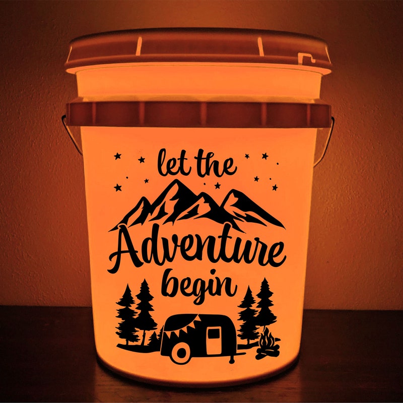 Light up Camp Bucket - Etsy