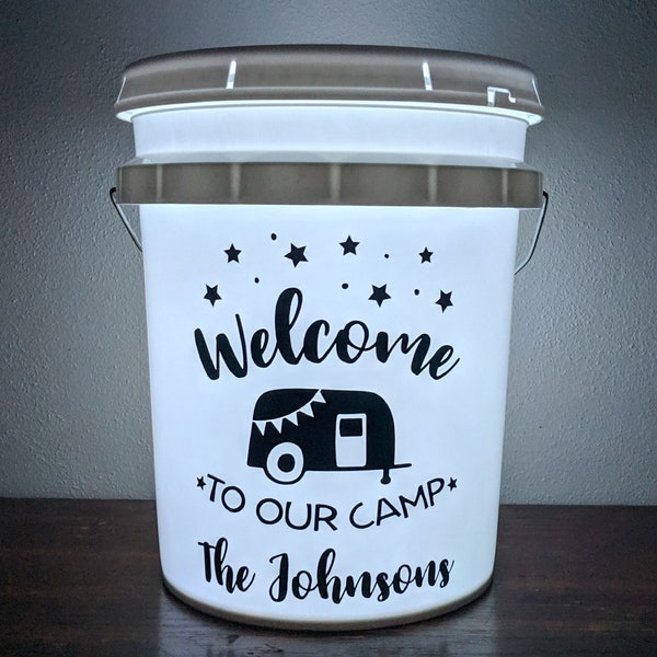 Light up Camp Bucket - Etsy