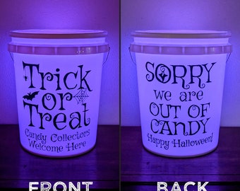 Halloween Light up Camping Bucket - Etsy