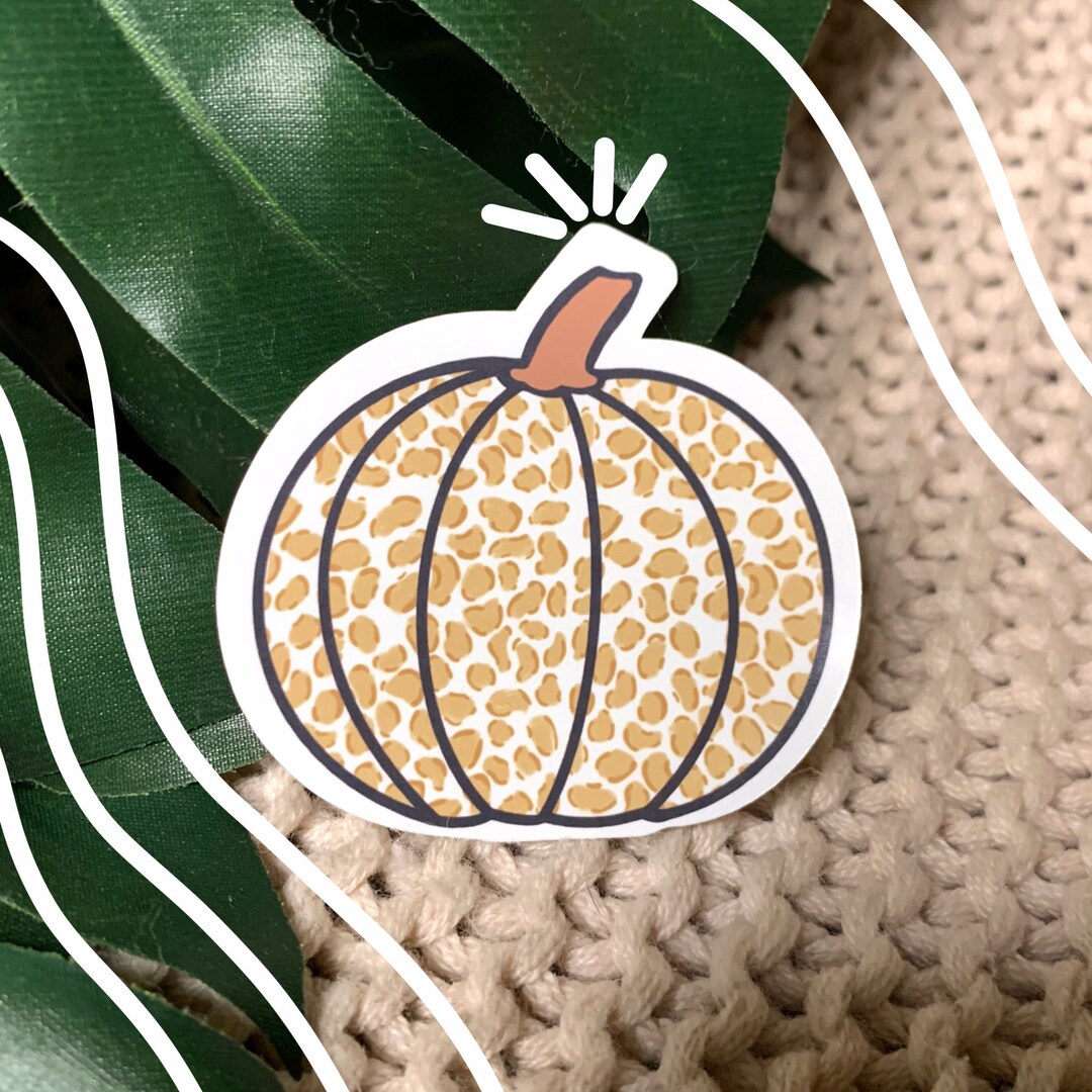 Cheetah Pumpkin Leopard Print Animal Print Fall - Etsy