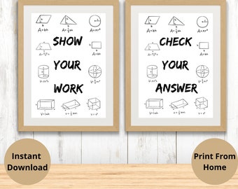 Show Your Work Poster - Etsy