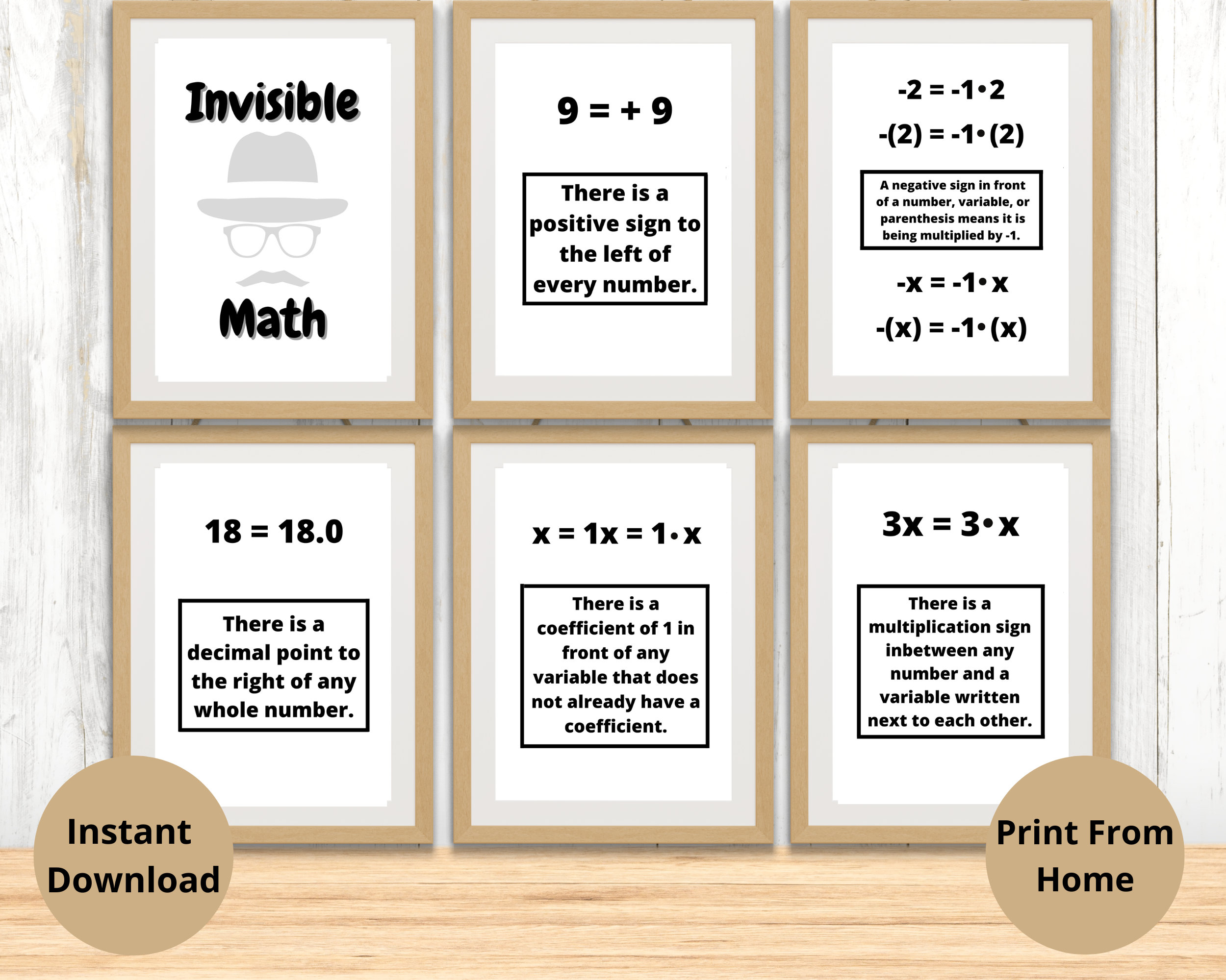 Negative Sign In Math