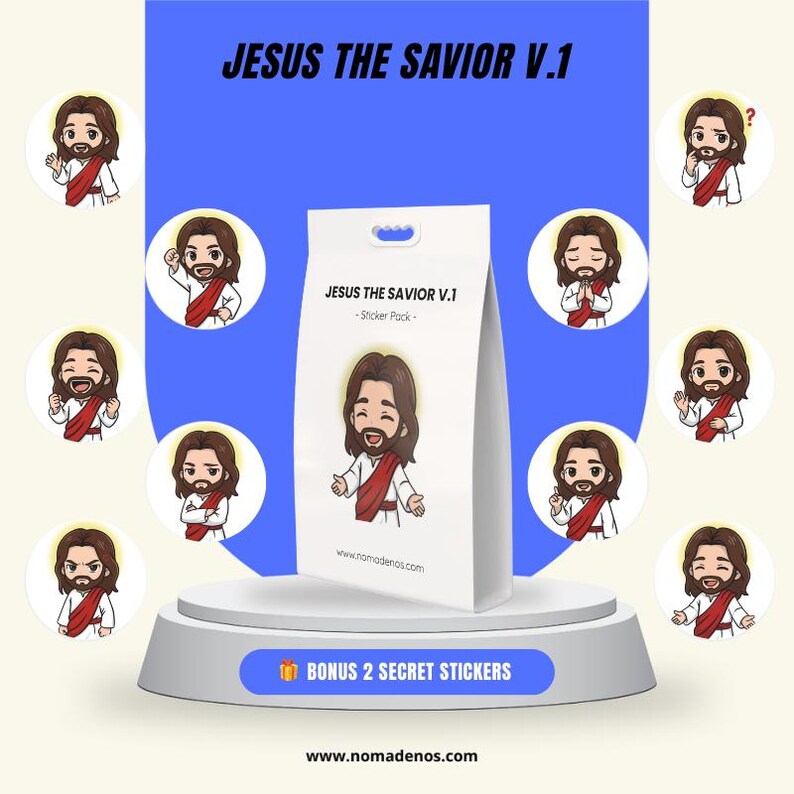 Jesus the Savior Sticker Pack V.1 - Etsy