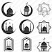 Islamic Mosque Masjid Bundle Svg, Islamic Cut Files, Eid Mubarak SVG ...