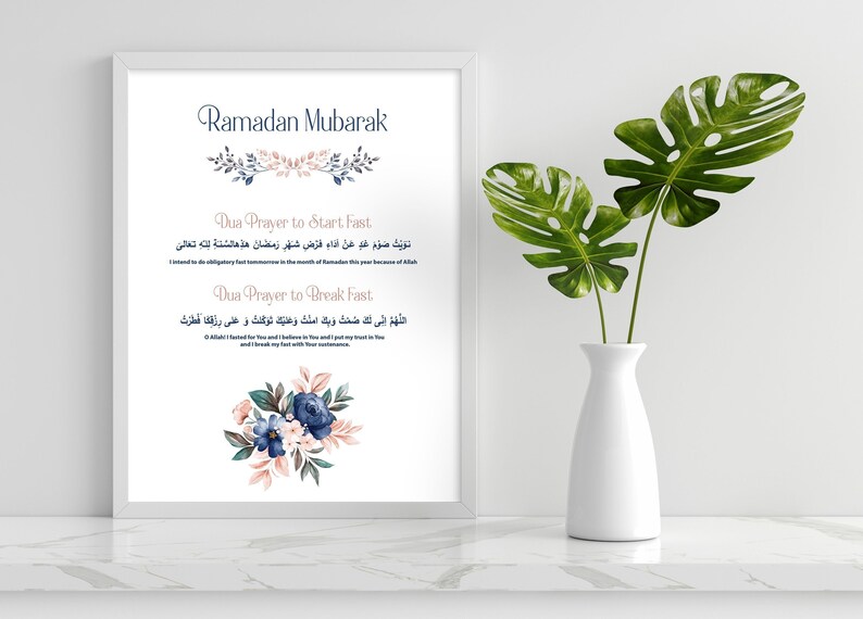 Ramadan Duas Fasting Duas Countdown to Eid Suhoor & Iftar | Etsy