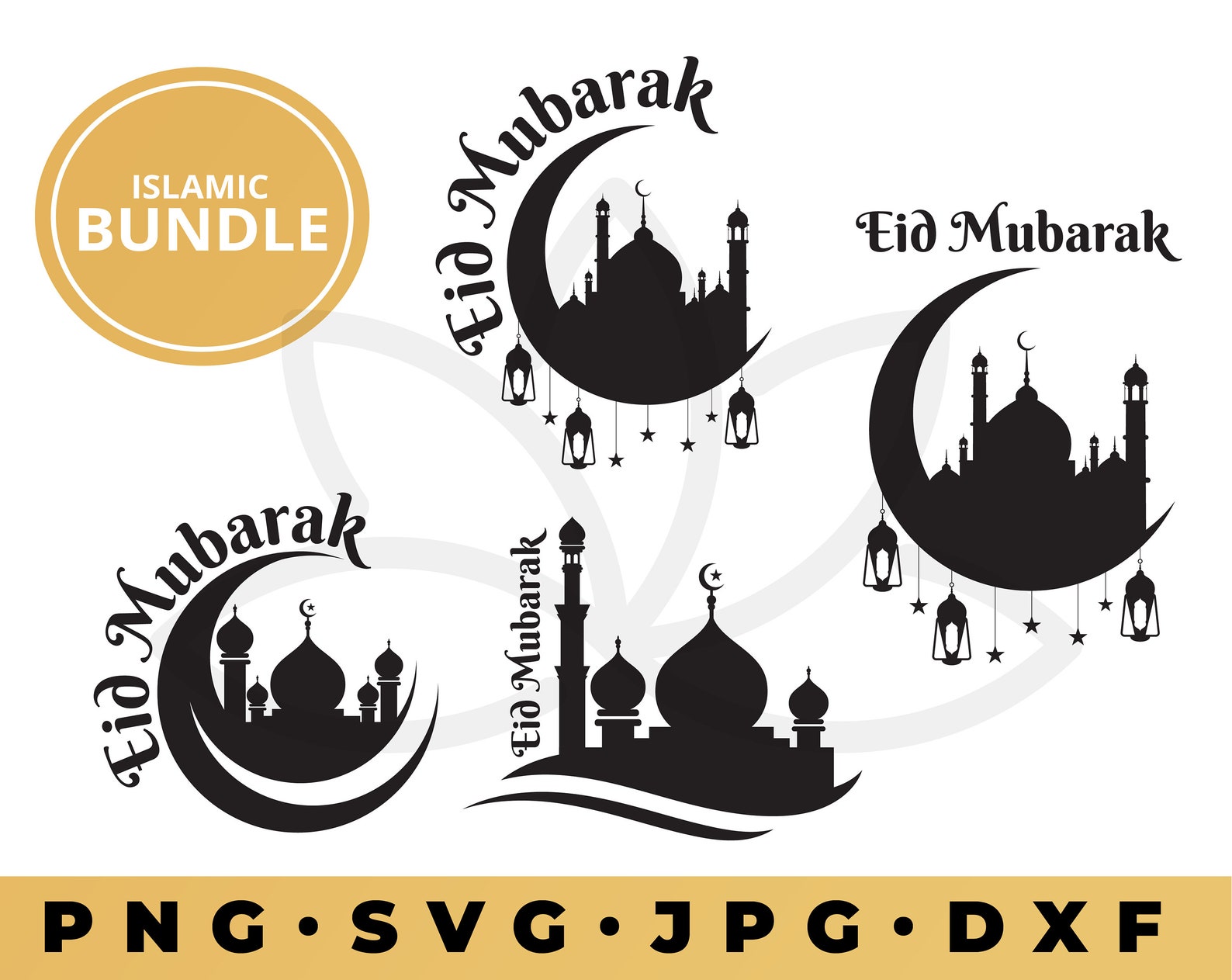 Eid Mubarak Svg Bundle Ramadan Eid Islamic Cut Files Eid - Etsy