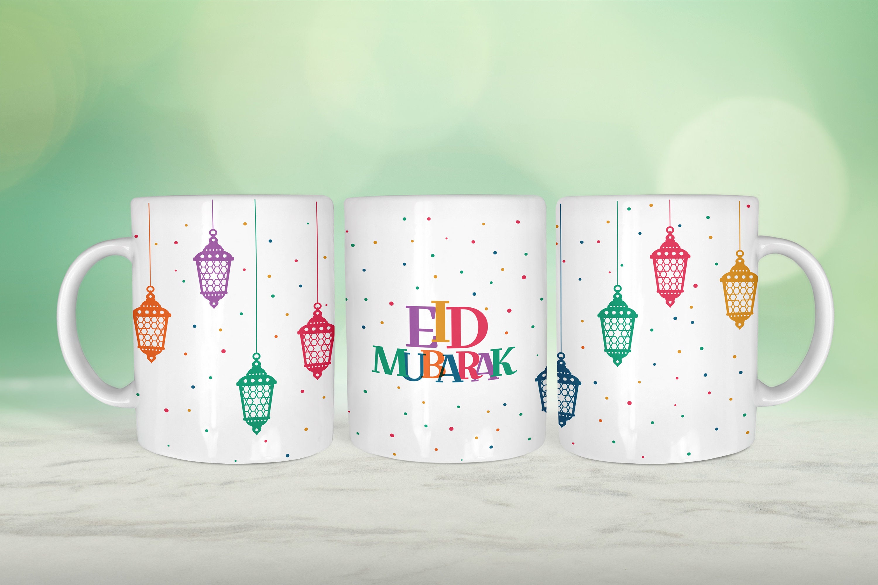 Eid Mubarak Mug Svg 11oz Mug Template Eid Mubarak SVG Eid - Etsy