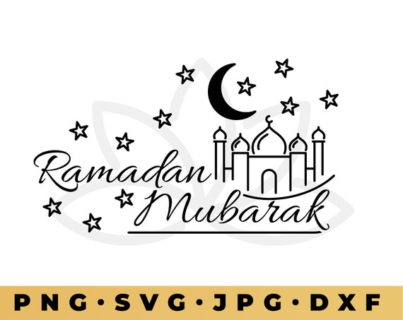 Ramadan Mubarak SVG Ramadan Cut Files Eid Mubarak Svg | Etsy UK