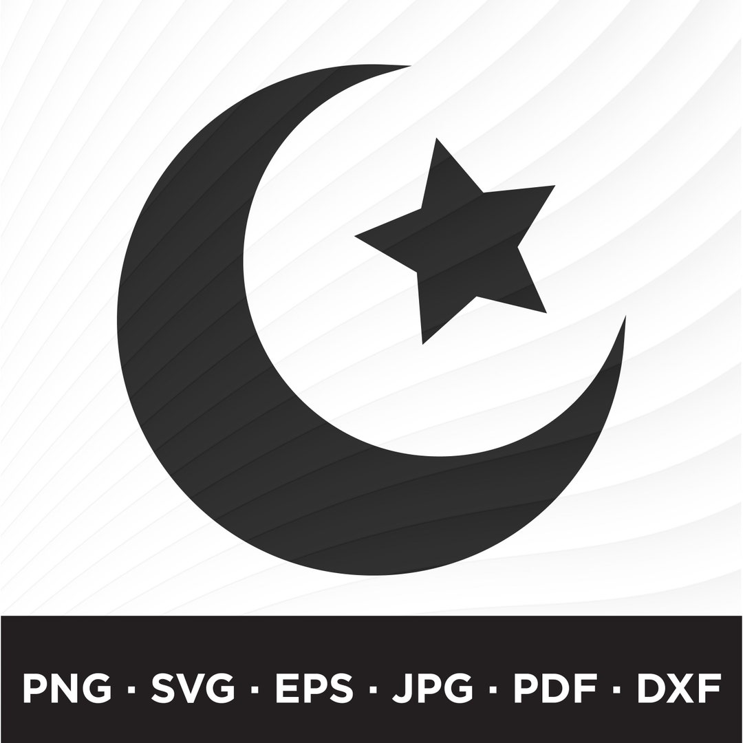 Crescent Moon Svg, Ramadan Eid Islamic SVG, Ramadan Mubarak SVG ...