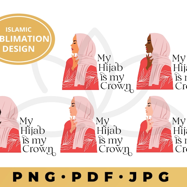 Hijab is My Crown Svg - Etsy Israel