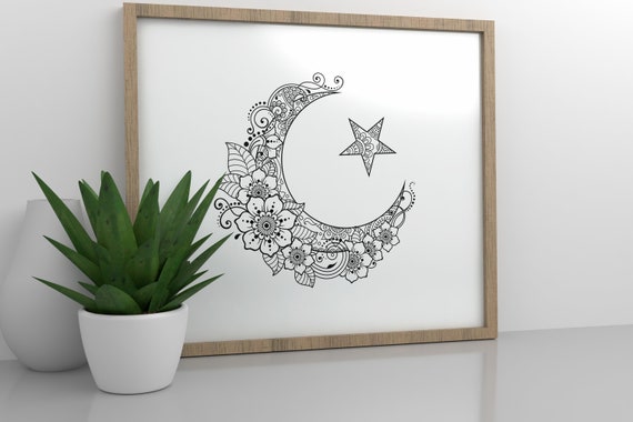 Embellishments Materials 8 Islamic Moon svg Ramadan Moon svg Ramadan ...
