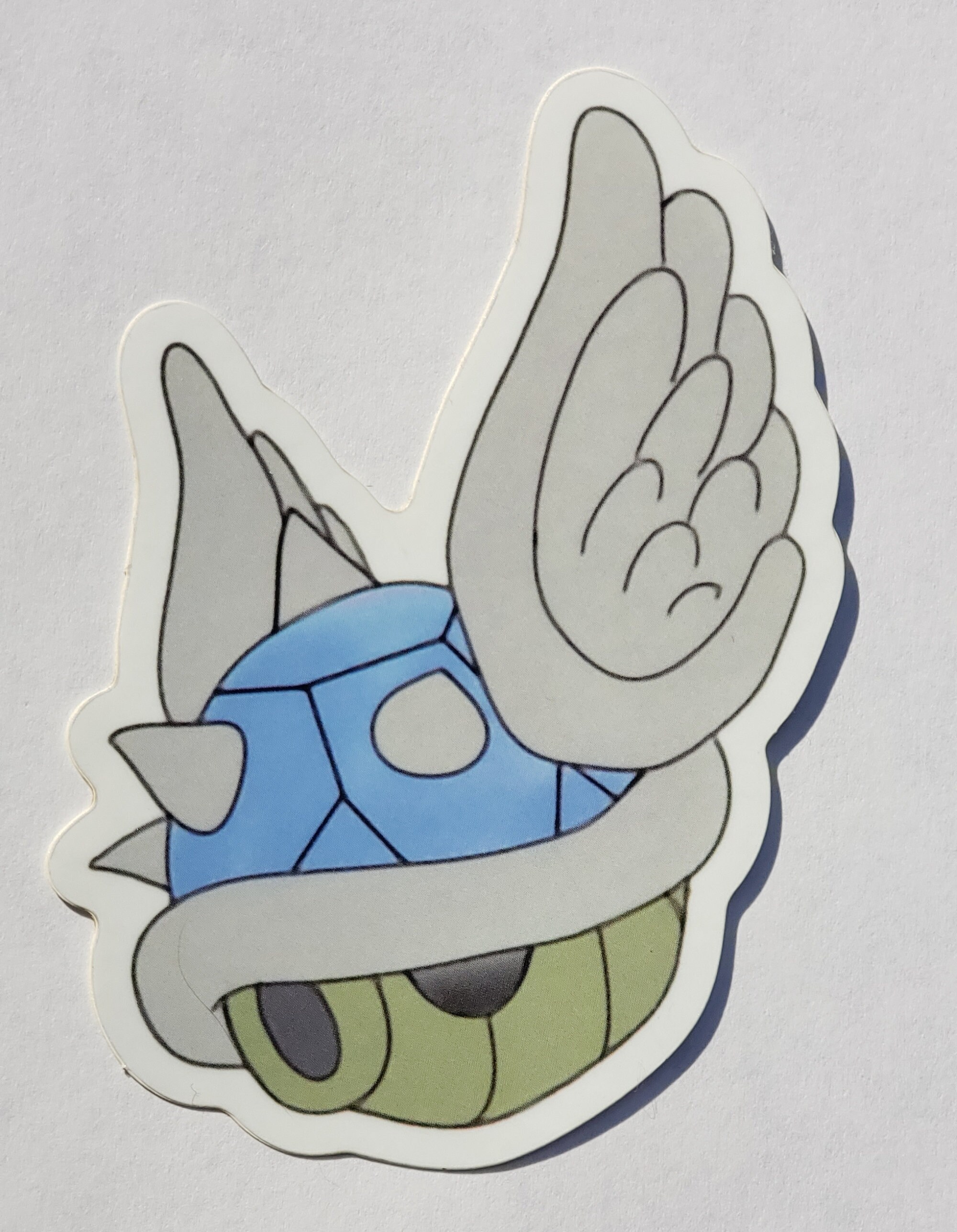 Mario Kart Spiny Blue Shell Die Cut Sticker Super Mario - Etsy